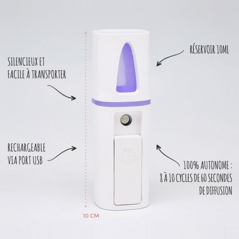 Diffuseur portable d'huiles essentielles et d'hydrolats - Mistilia - Natur'Orel